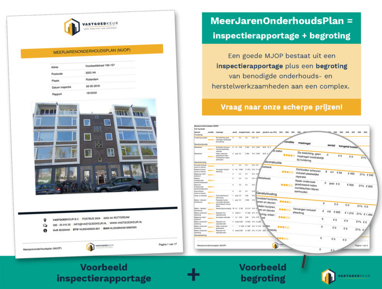 MeerJarenOnderhoudsplan (MJOP) voor VVE's - betrouwbare rapportages